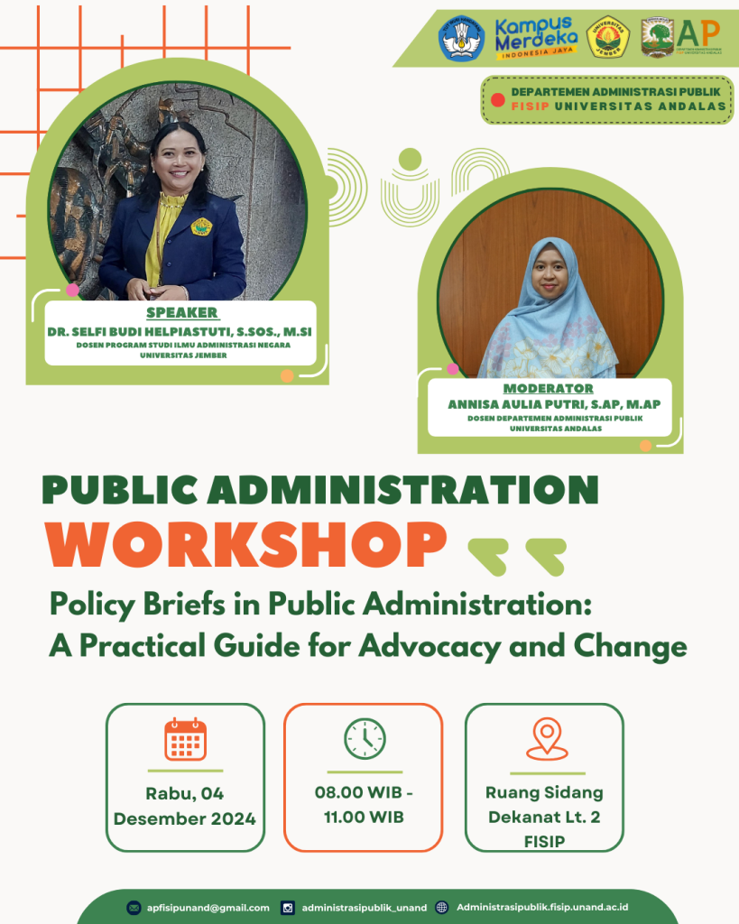 [WORKSHOP : ” Policy Briefs in Public Administration : A Practical ...
